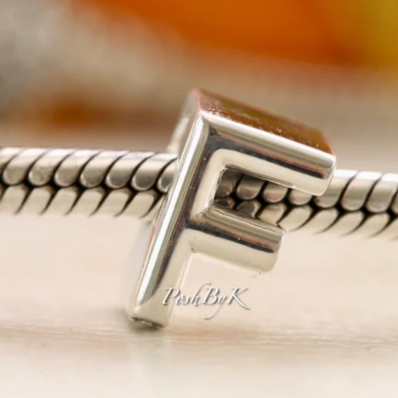 Pandora | Jewelry | Pandora Letter F Alphabet Reversible Bead Charm 797323 | Poshmark